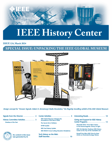 IEEE History Center Newsletter - March 2024 - IEEE Life Members