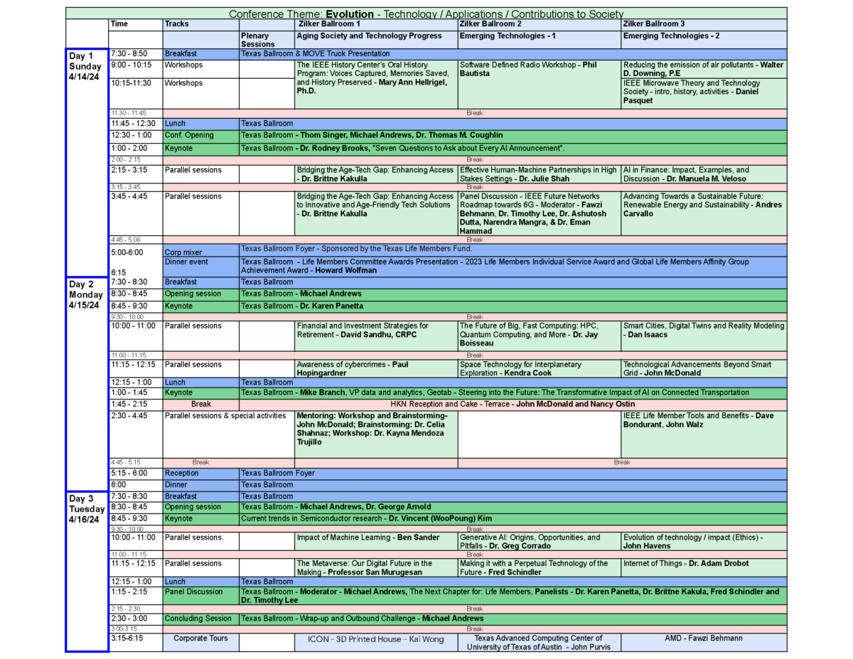 The Conference is Almost Here!! View Schedule - IEEE Life Members